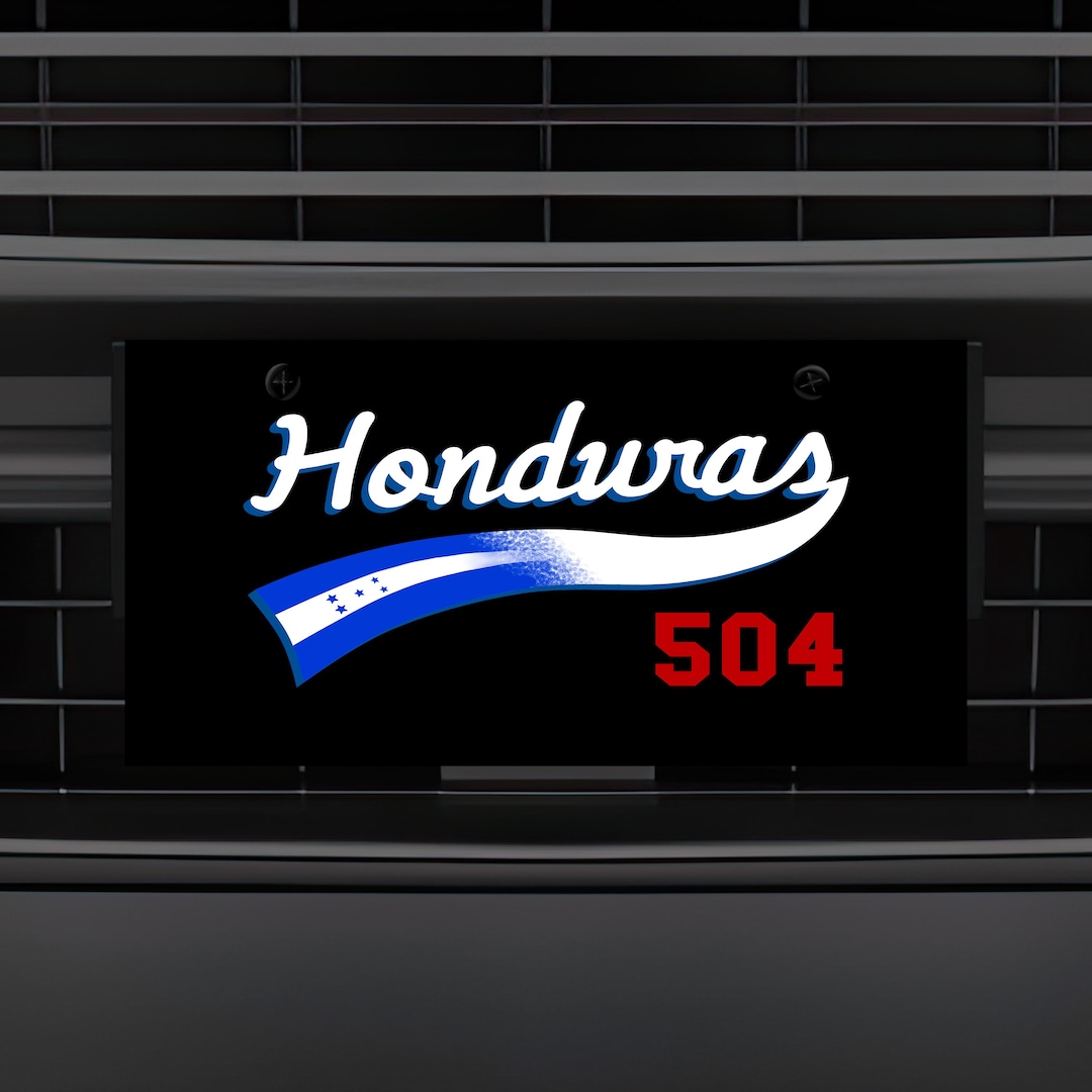 Honduras 504 Flag License Plate Design (COUNTRY HONDURAS) - Etsy