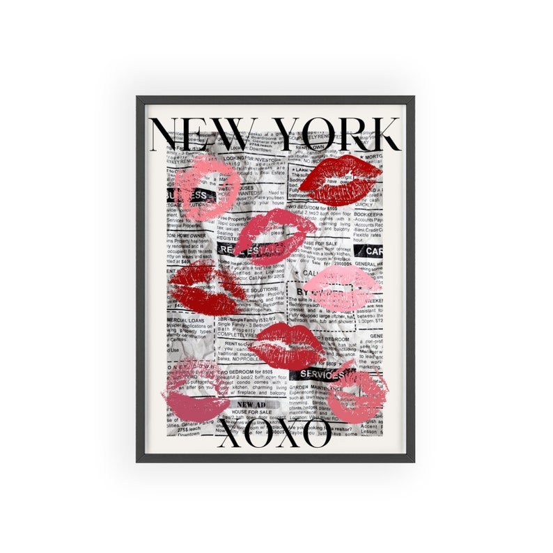 I Love New York Wall Art | Print With Frame - Etsy
