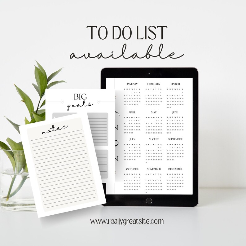 Annual to Do List Fillable and Printable PDF Task Management ...