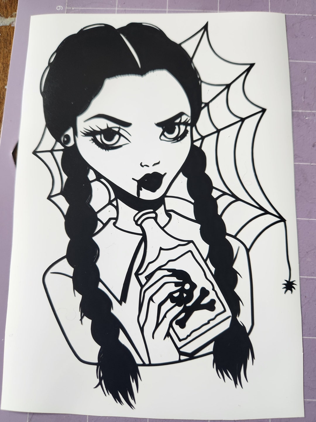 Goth Girl Drinking Poison Vinyl Decal - Etsy