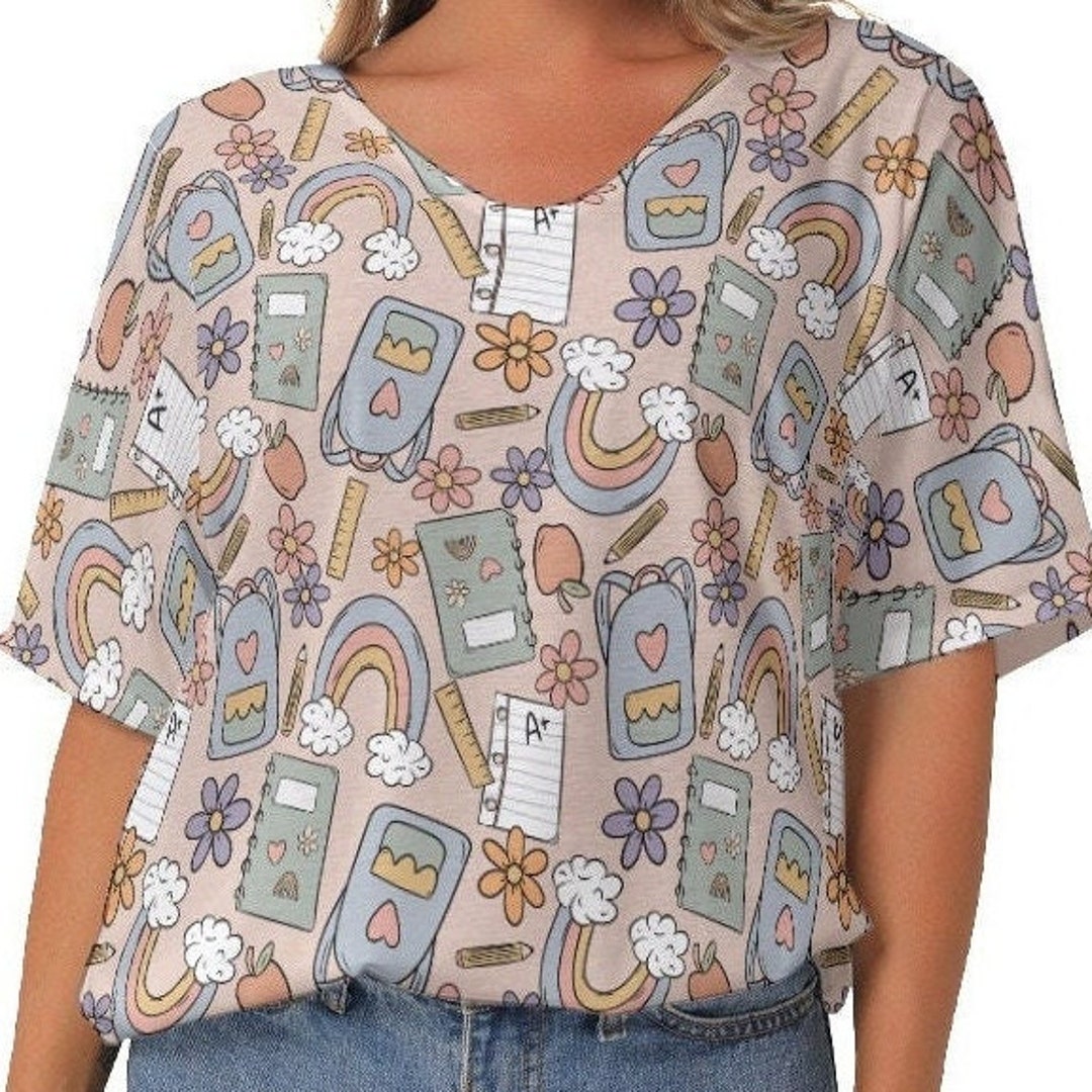 Neutral School Supplies Educator Teacher Shirt Blouse Outfit | Unique ...