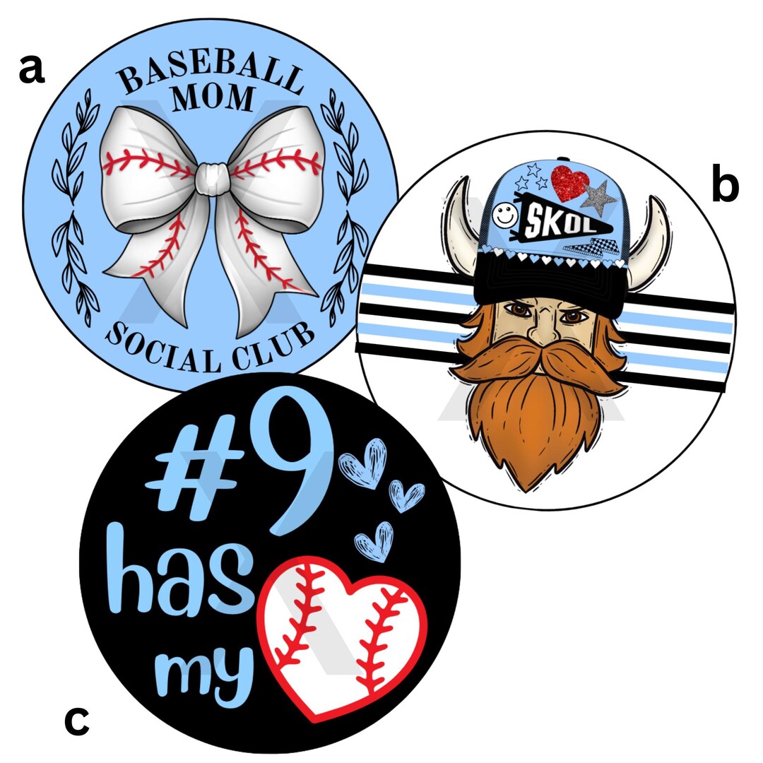 Custom Personalized Baseball Softball Team Game Day Spirit Buttons ...