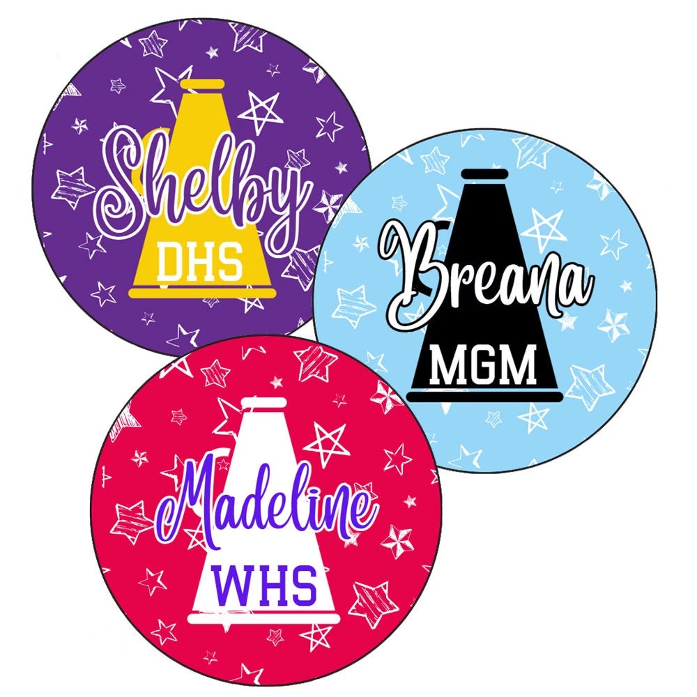 Custom Cheerleader Cheer Game Day Buttons | Spirit Button | Football ...