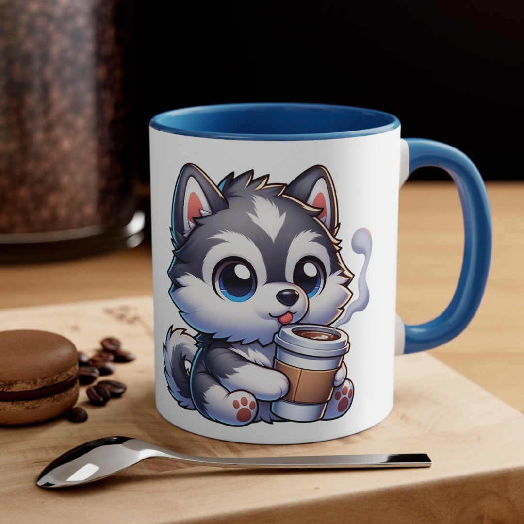 Cute Siberian Husky Coffee Mug: Adorable Dog Mom Gift or Perfect ...