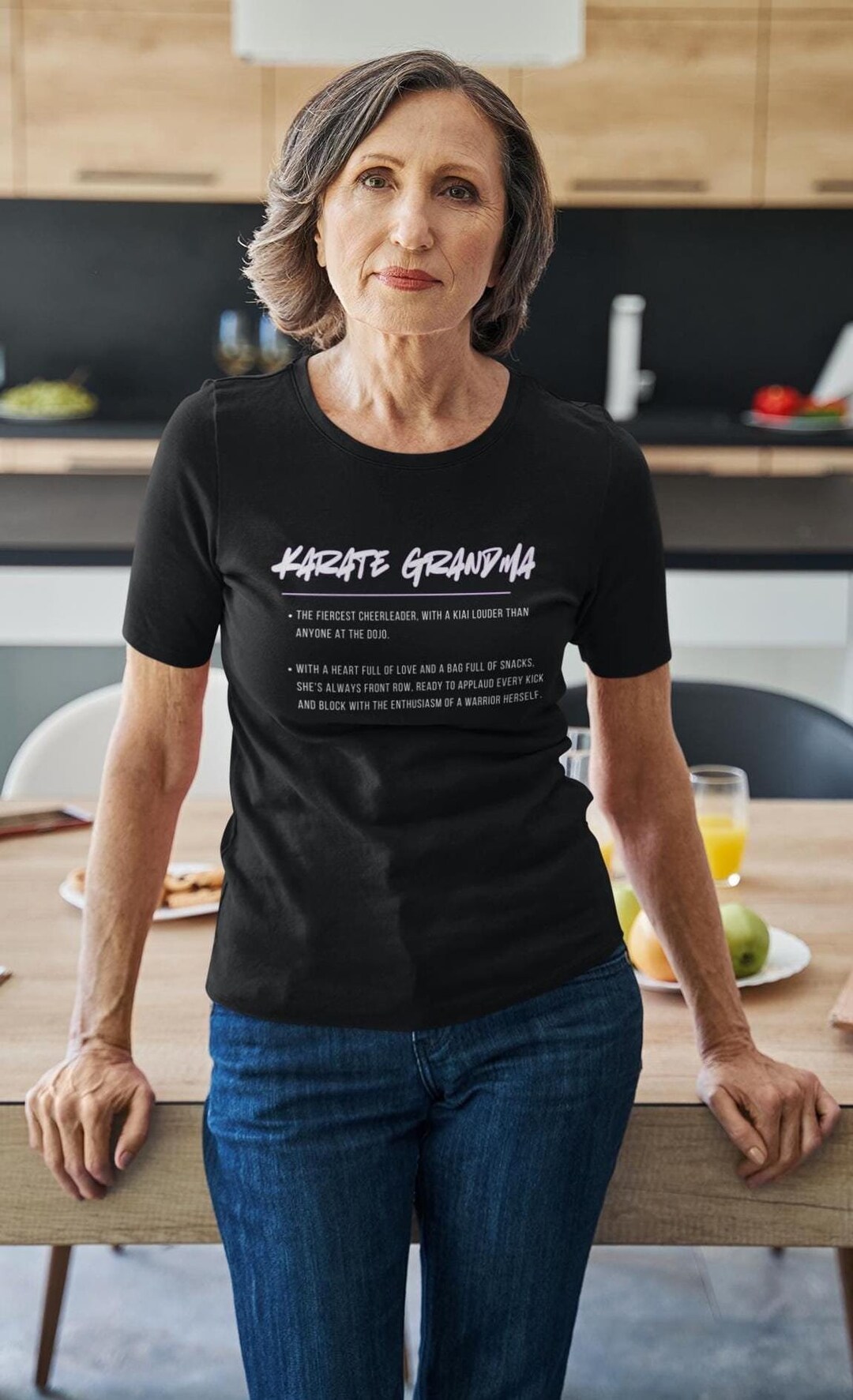 Karate Grandma Definition T-shirt, Martial Arts Granny Tee, Funny ...