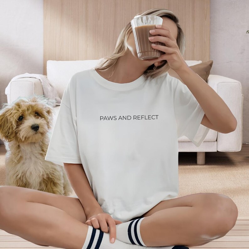 Paws & Reflect Yoga Shirt: Zen Dog Cat Meditation Tee - Etsy