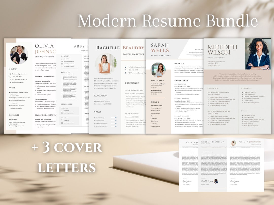 2023 Professional Resume Template Word Modern Clean Resume Professional ...