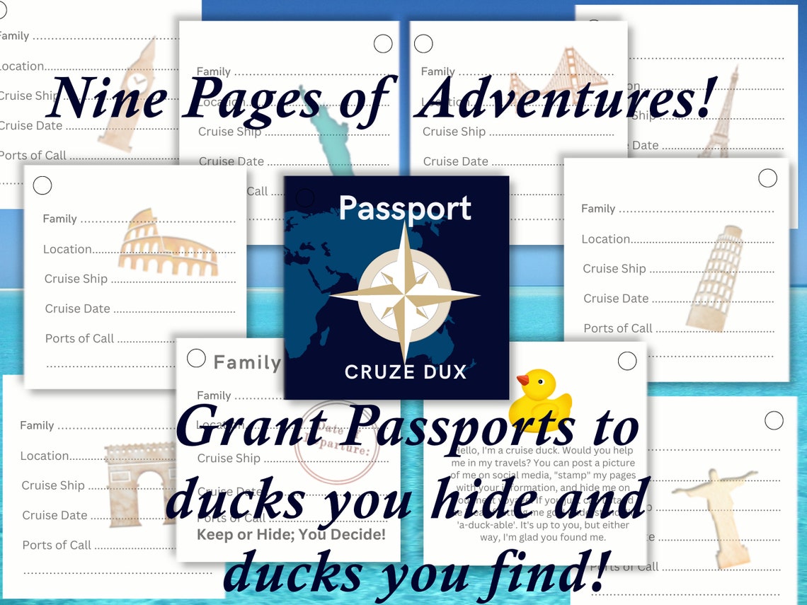 The Perfect Cruise Ducks Passport for Adventurous Ducks! Unlimited ...