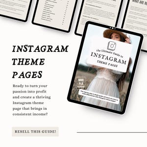 Instagram Theme Page Guide With MRR PLR | Faceless Marketing Guide ...