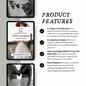 Instagram Theme Page Guide With MRR PLR | Faceless Marketing Guide ...