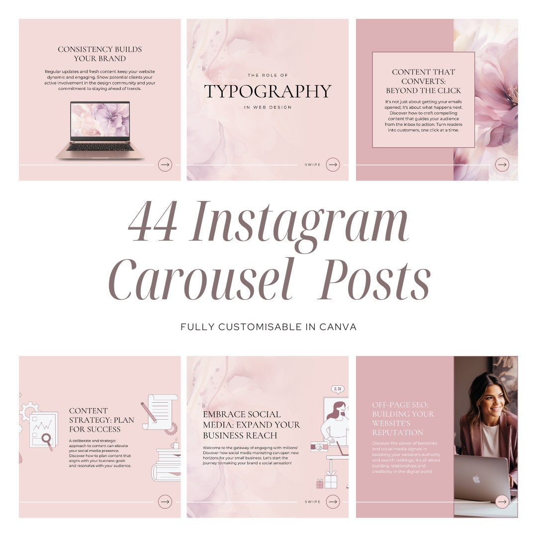 Web Designer Instagram Post Templates | Instagram Canva Template | Web ...