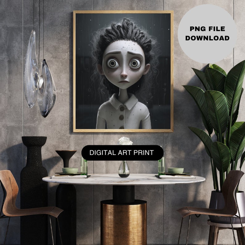 Burtonesque Wall Art Tim Burton Digital Art Print Tim Burton - Etsy