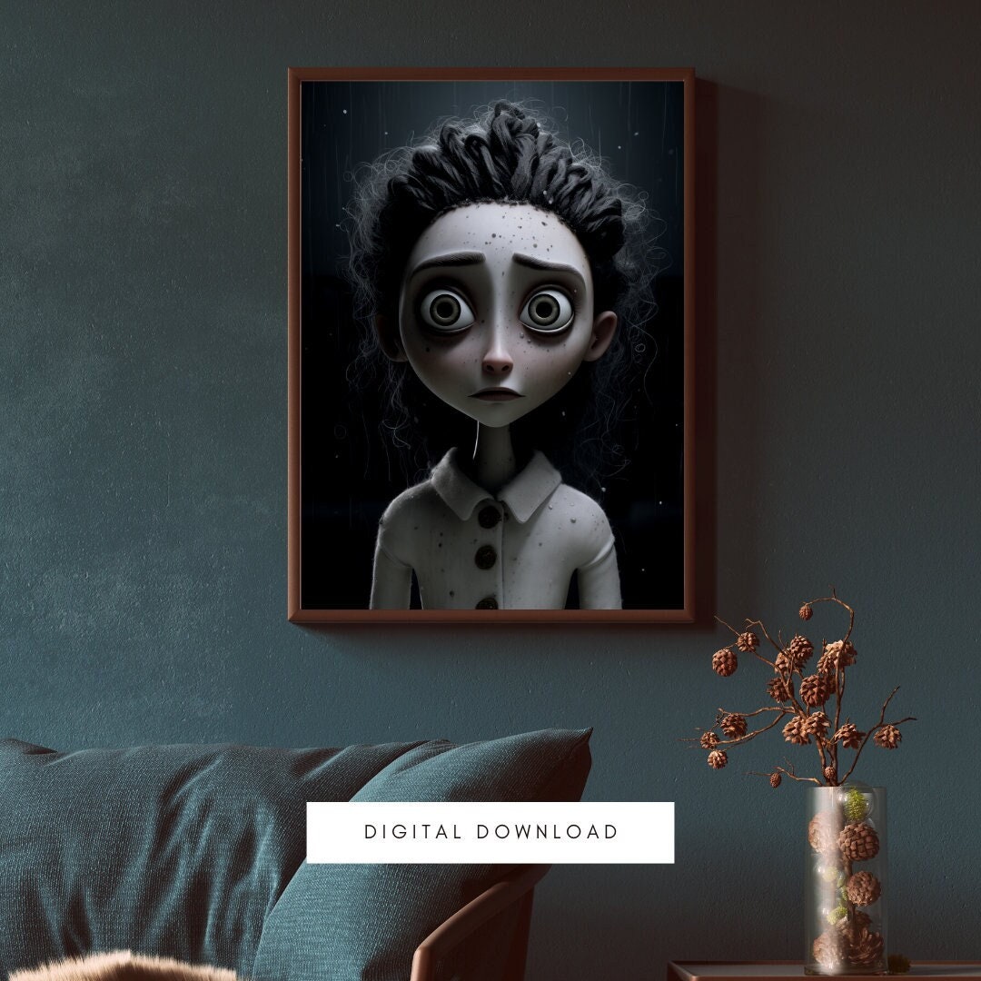 Burtonesque Wall Art Tim Burton Digital Art Print Tim Burton - Etsy