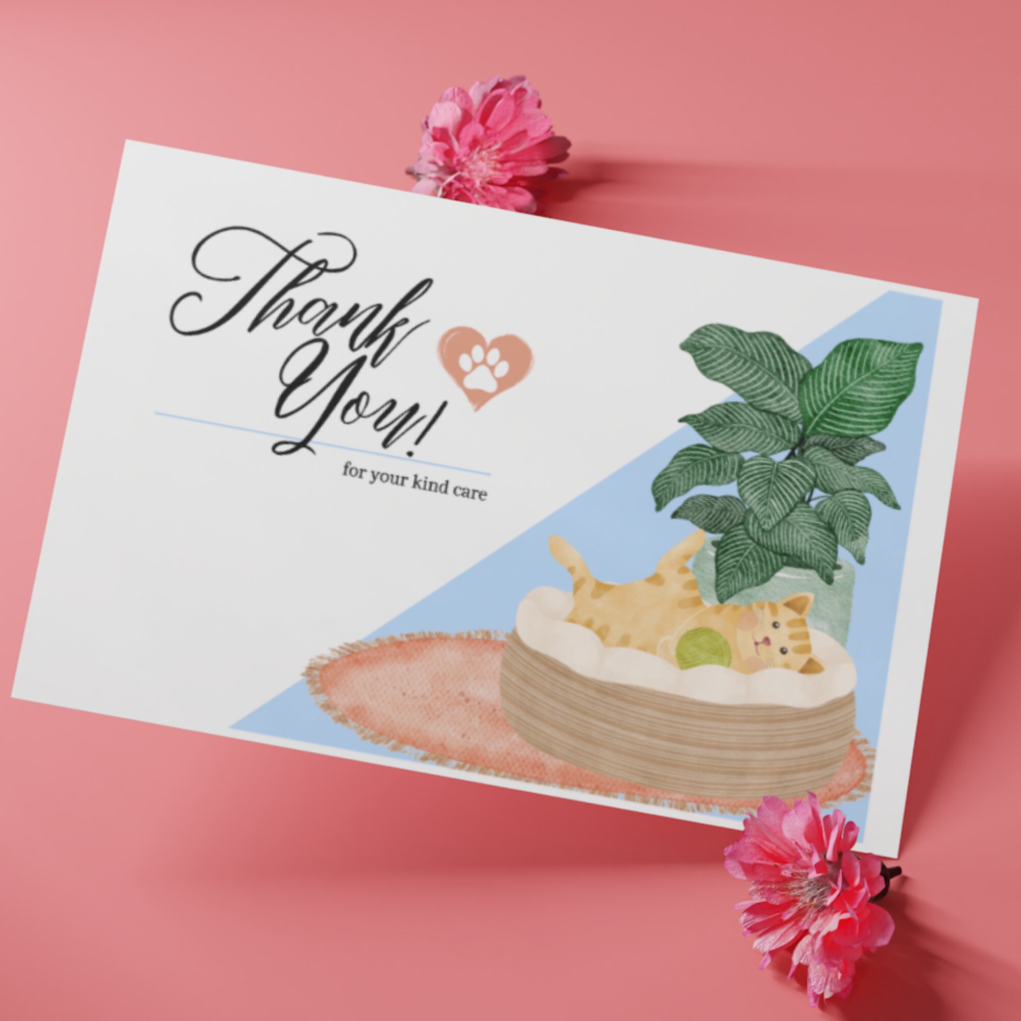 Thank You Card Printable for Veterinarians and Animal Caregivers ...