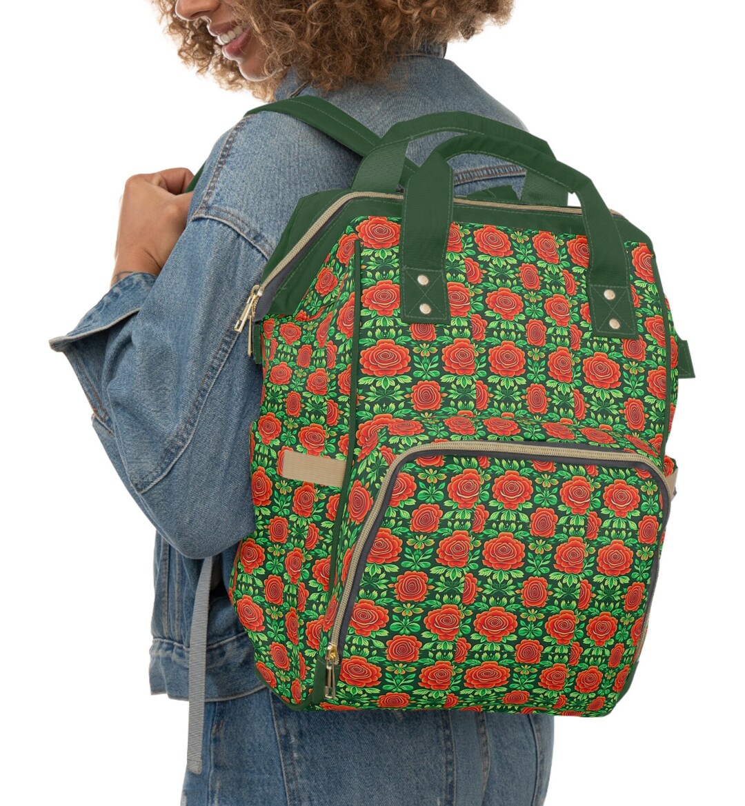 Festive Floral Multifunction Diaper Backpack Cinco De Mayo - Etsy