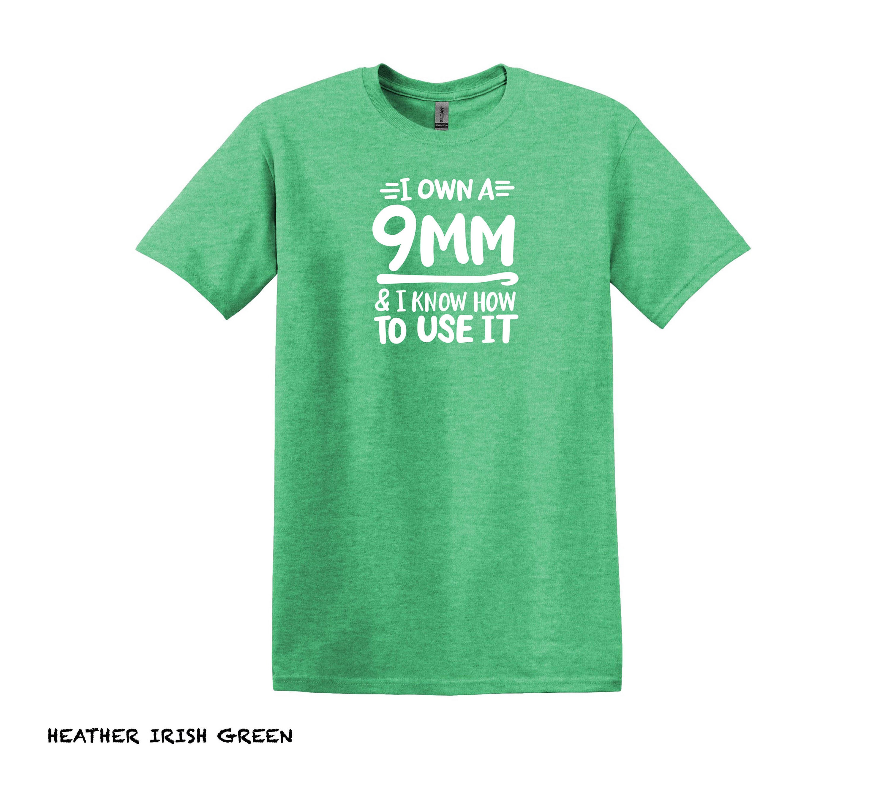 Funny Crocheting Shirt, I Own a 9MM & I Know How to Use It Shirt, Gift ...