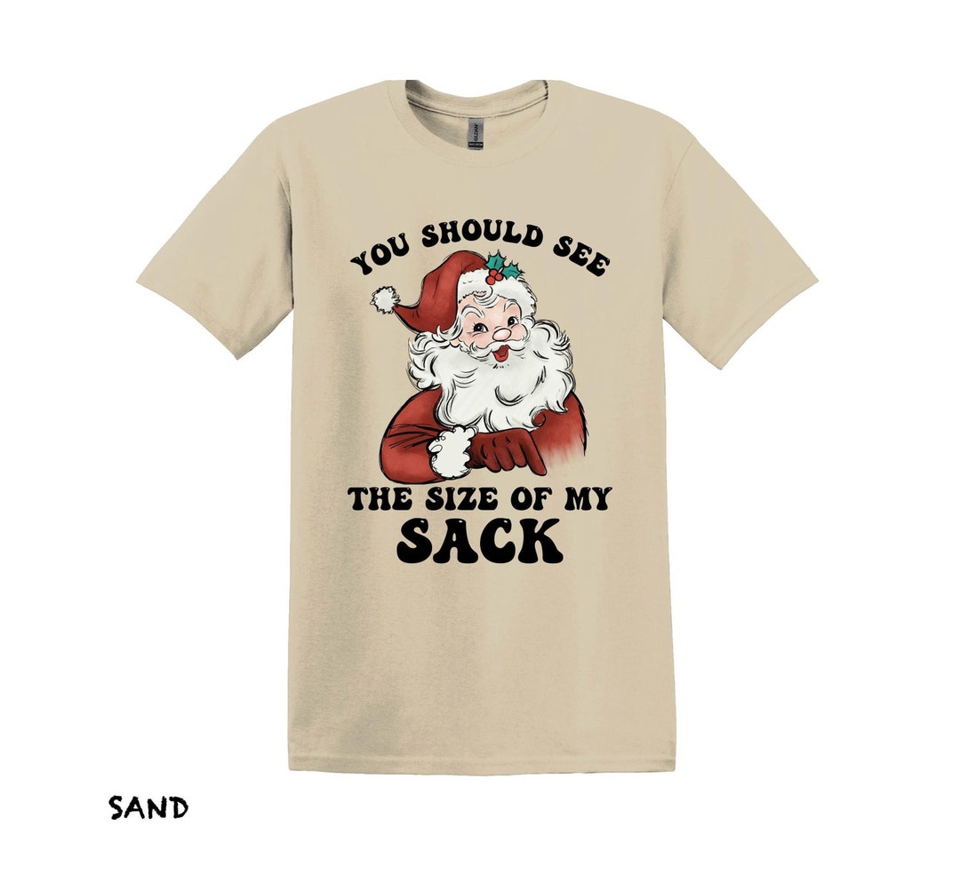 Funny Santa Shirt, Adult Humor Shirt, Xmas Party Shirt, Men Christmas ...