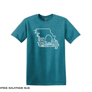 Missouri State Shirt, State Map Shirts, State of Missouri Shirt, Travel ...