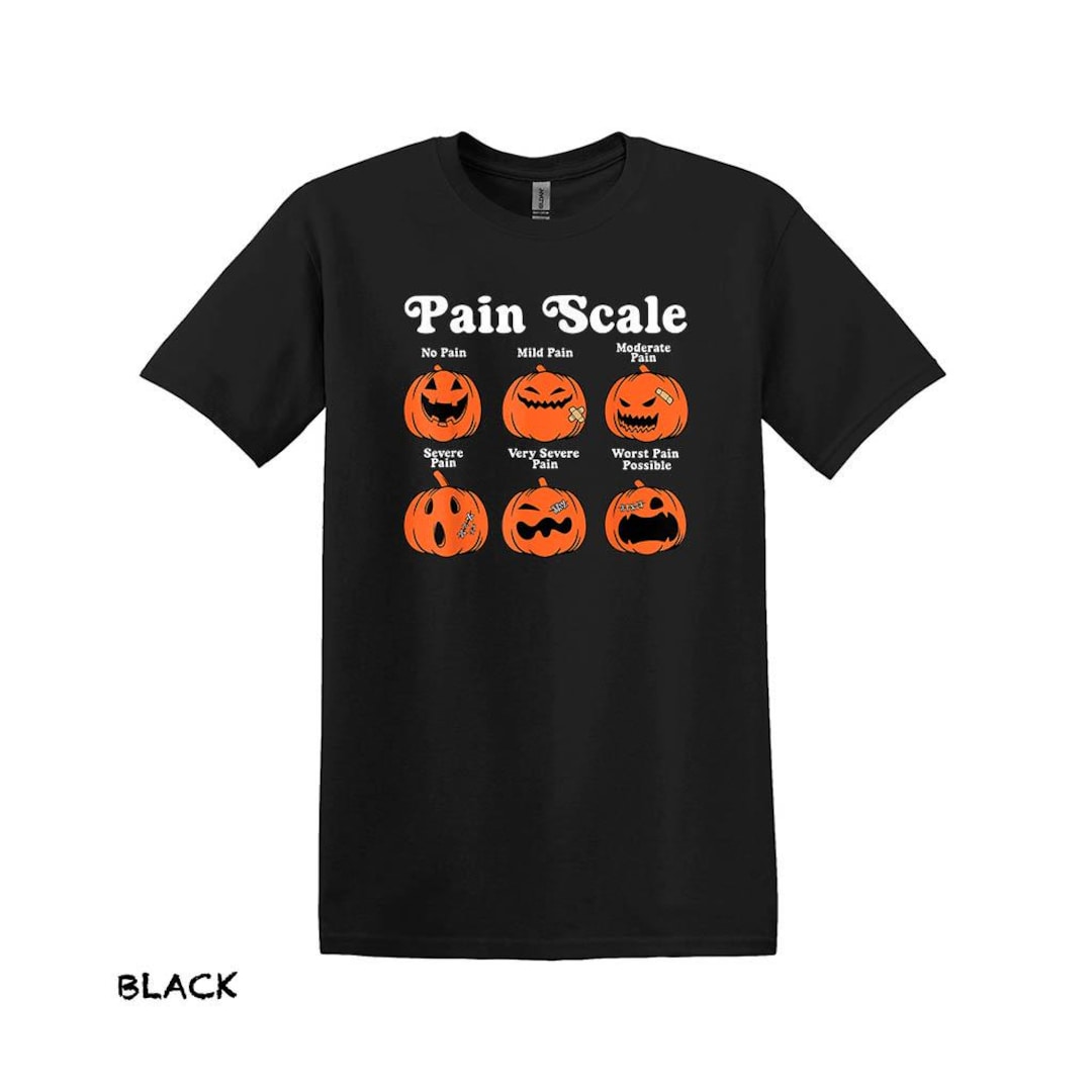 Pumpkin Pain Scale Nurse Halloween Shirt: Funny ER Nurse Tee - Etsy