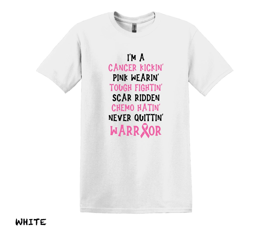 Breast Cancer Warrior Shirt,breast Cancer Warrior Gift,chemo Shirt ...