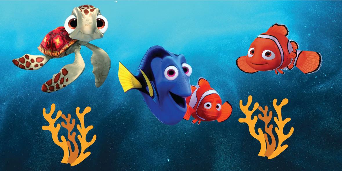 Nemo Props | Backdrop Decor | Coroplast Cutouts | Birthday | NO Stands ...