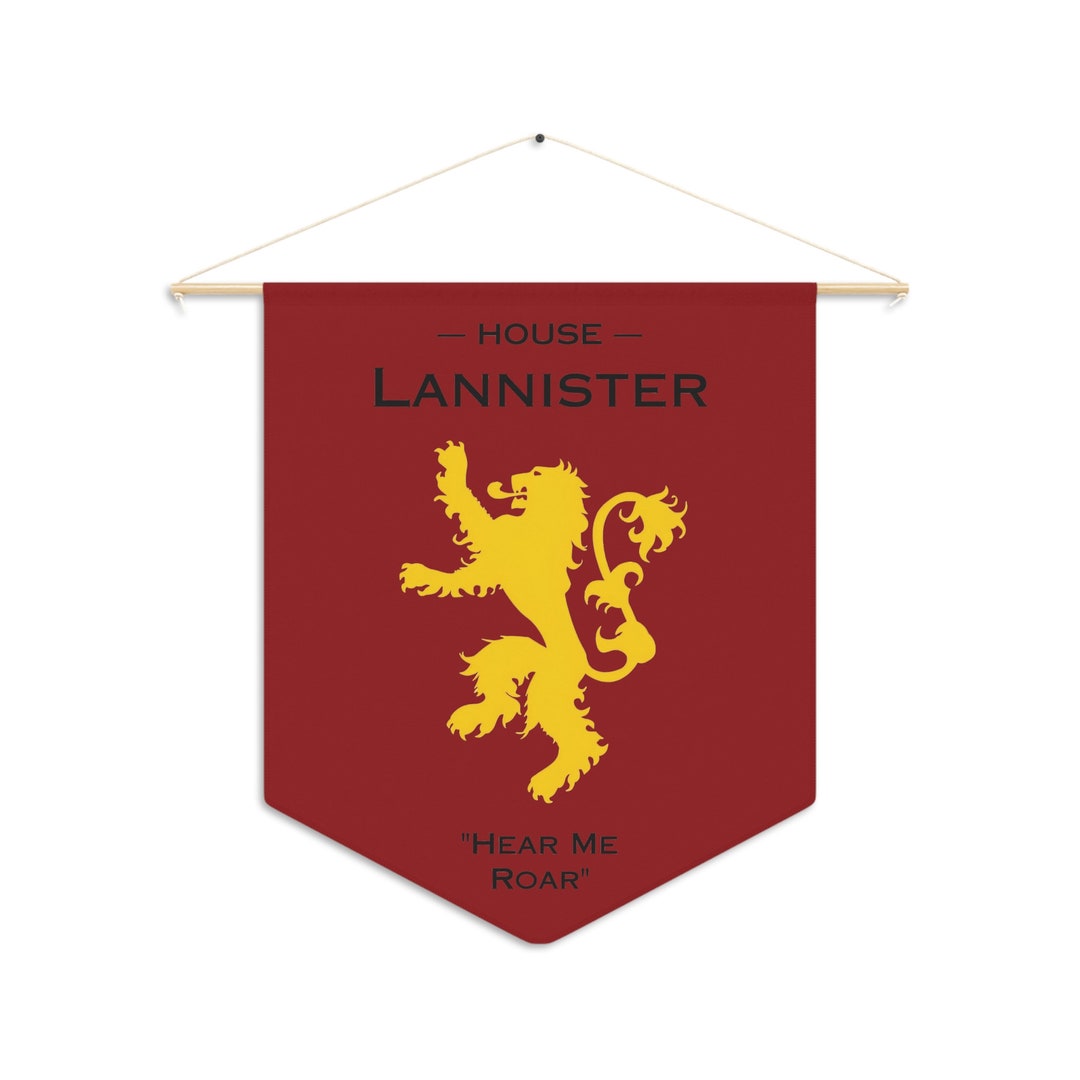 GOT House Lannister Lion Sigil Pennant Etsy got-house-lannister-lion-sigil-pennant-etsy