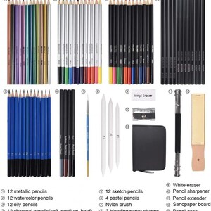 71-piece Arts Supplies and Drawing Kit Set - Complete Set of Art ...