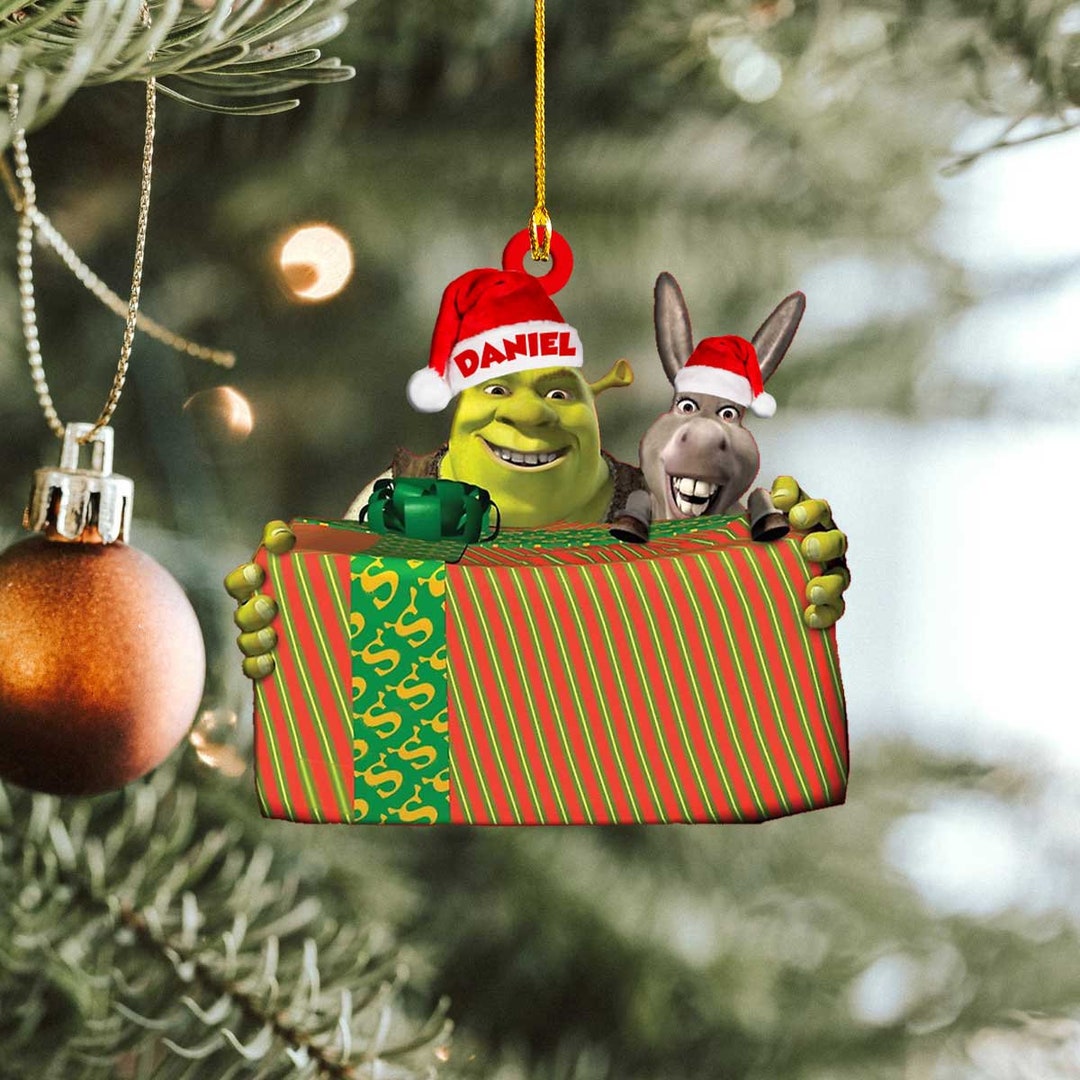 Shrek Christmas Cutout Ornament/shrek Custom - Etsy