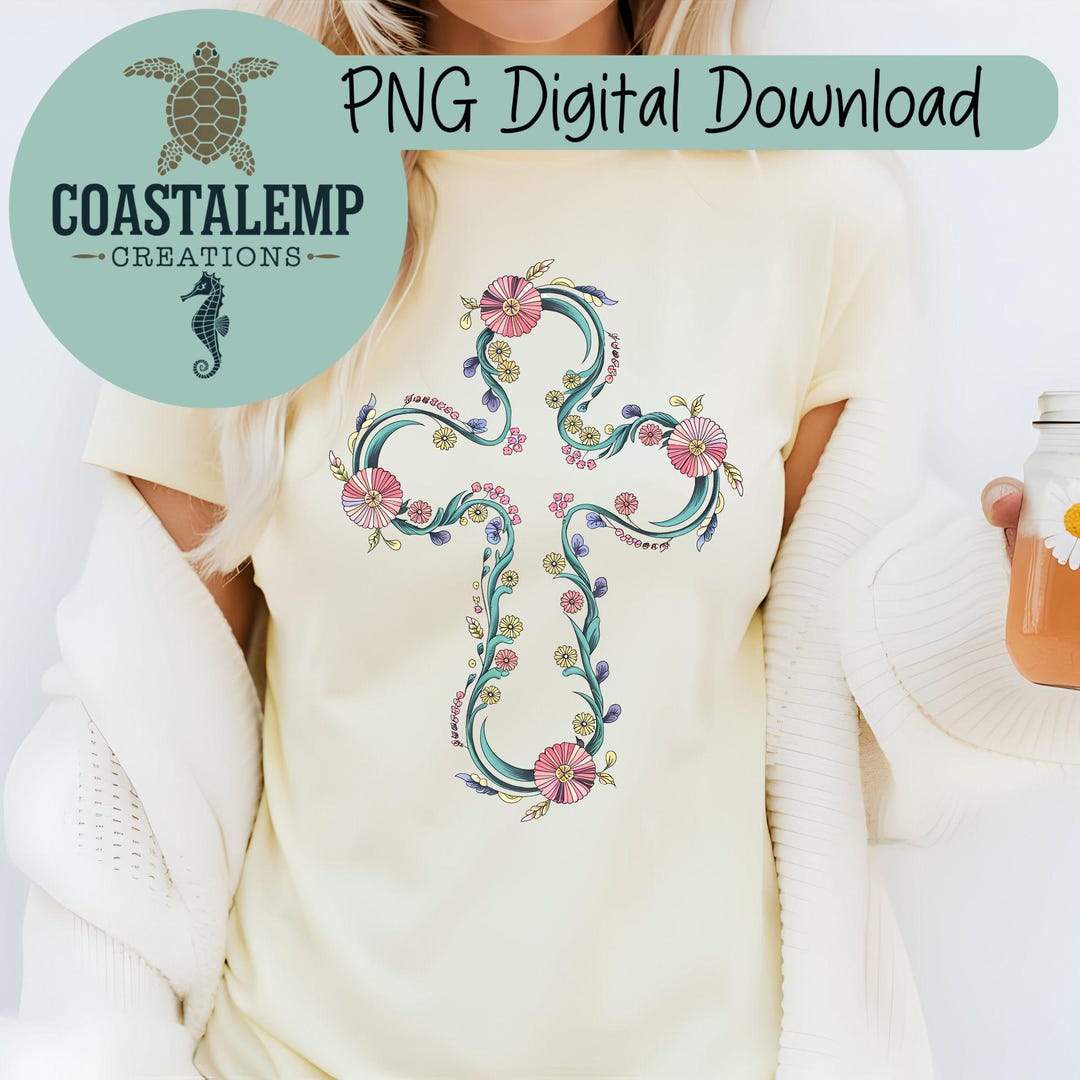 Bohemian Cross Digital PNG Instant Download Transparent Background for ...