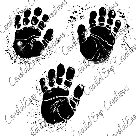 Printable Handprint Template Hand Png Image