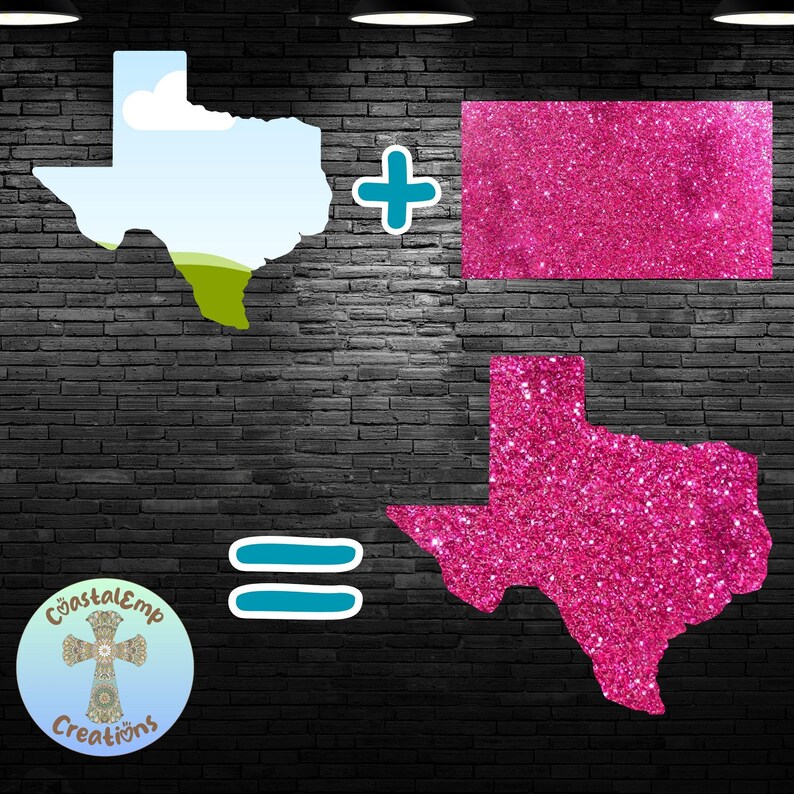 Texas Shape Canva Frame Template, DIY Sublimation & DTF Design ...