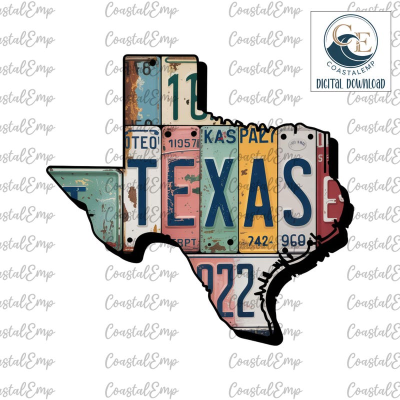 License Plate Map - Etsy