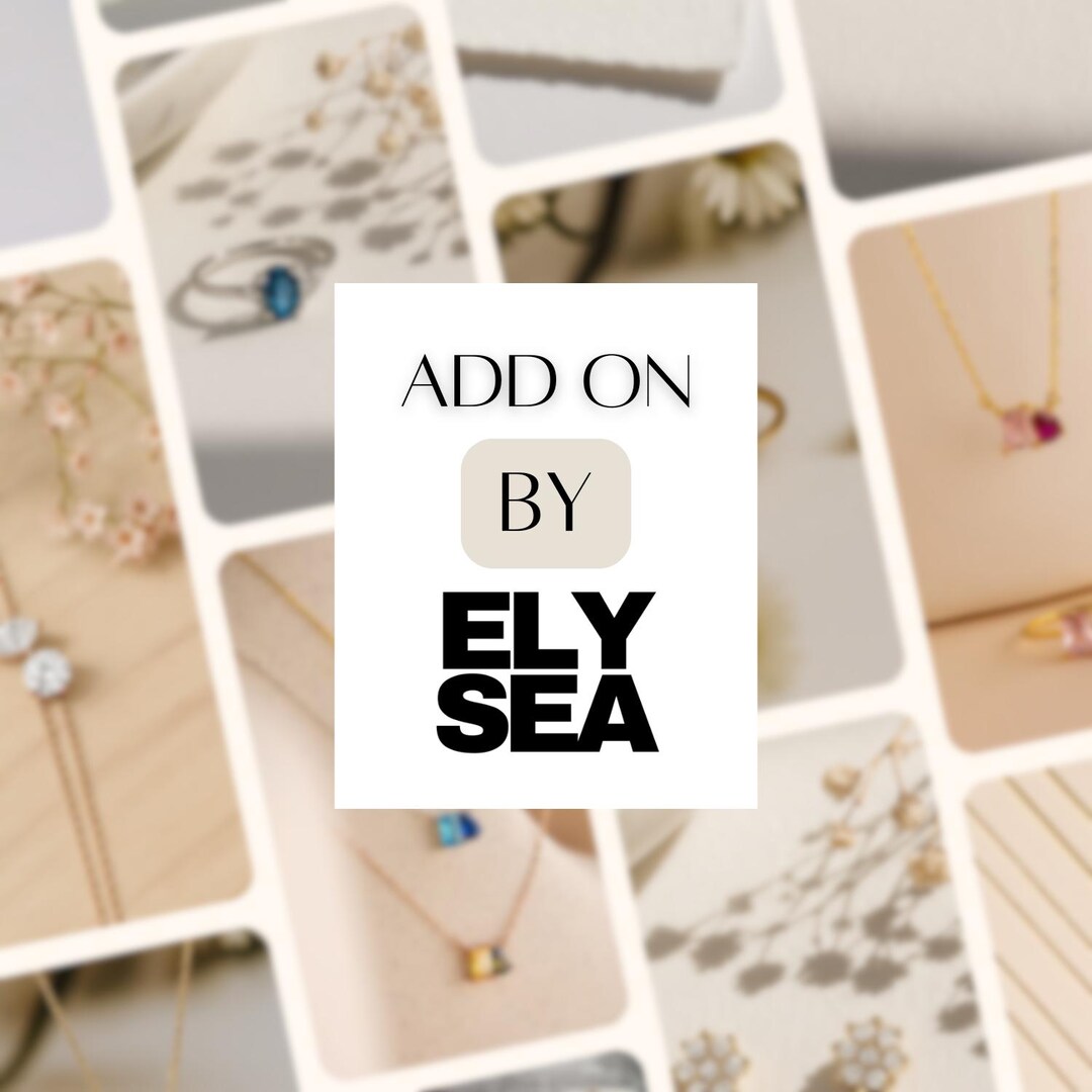 Custom Order, Birthstone Add-on & Chain Only | Personalized Jewelry Add ...