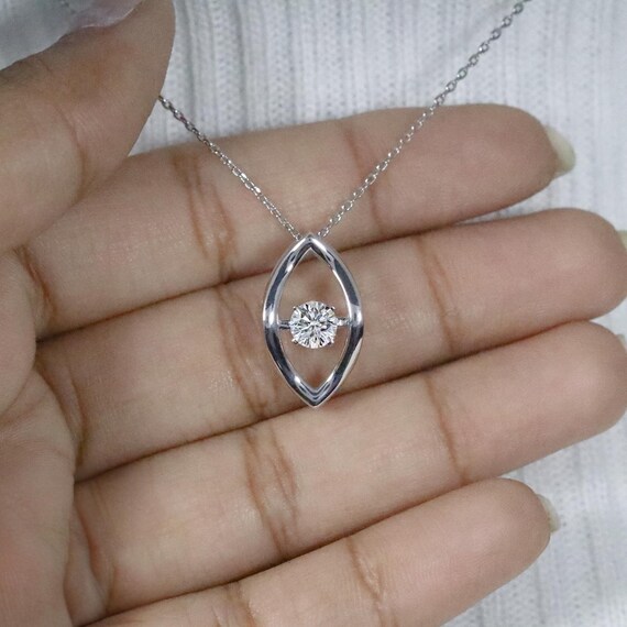 Motion Diamond Pendant Necklace