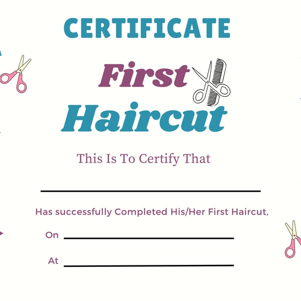 First Haircut Keepsake - Etsy