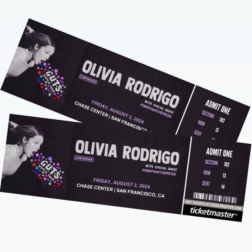 Printable Guts Tour Custom Ticket - Etsy