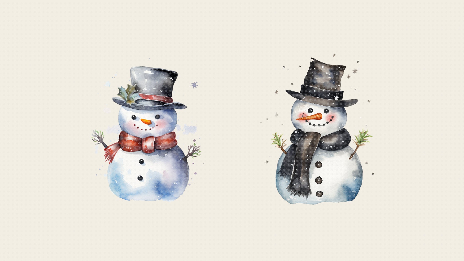 Cute Snowman Clipart Snowman Cute Instant Download Commercial Use ...