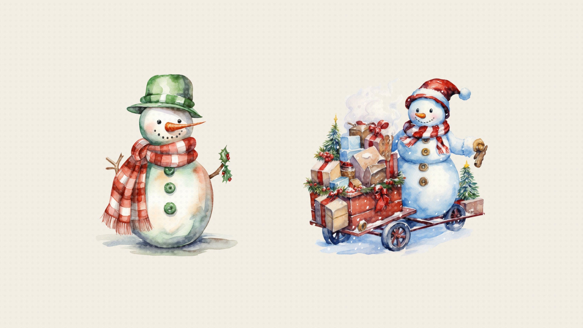 Cute Snowman Clipart Snowman Cute Instant Download Commercial Use ...