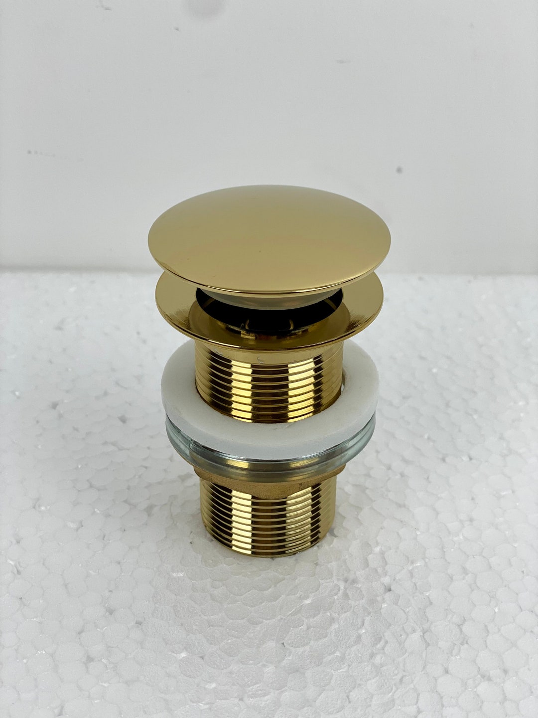Solid Brass Bathroom Sink Drain Handmade Pop-up With Push up - Etsy