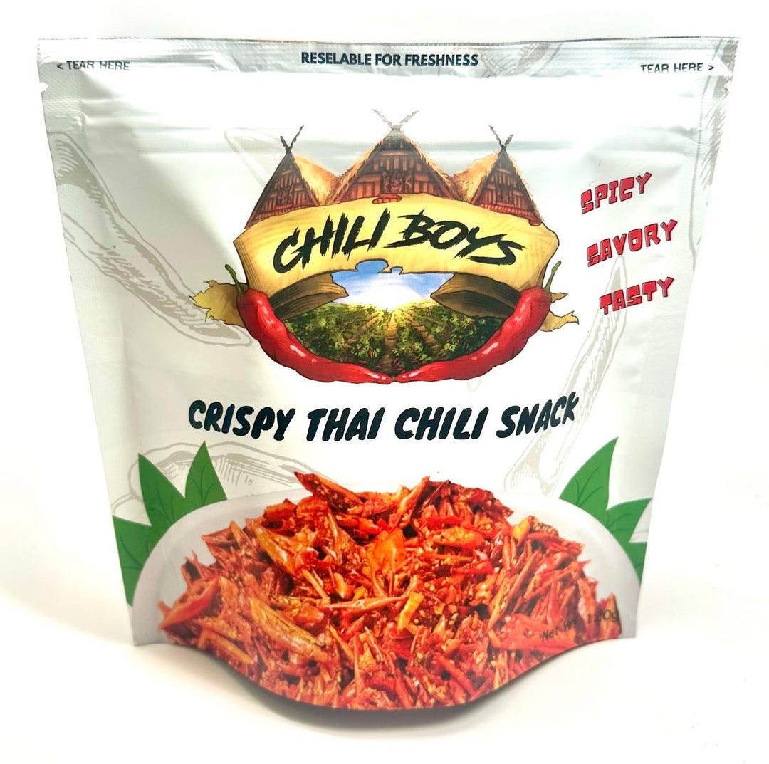 Chili Boys Crispy Thai Chili Snack | Umami | Bar Snack | Spicy | Salty ...