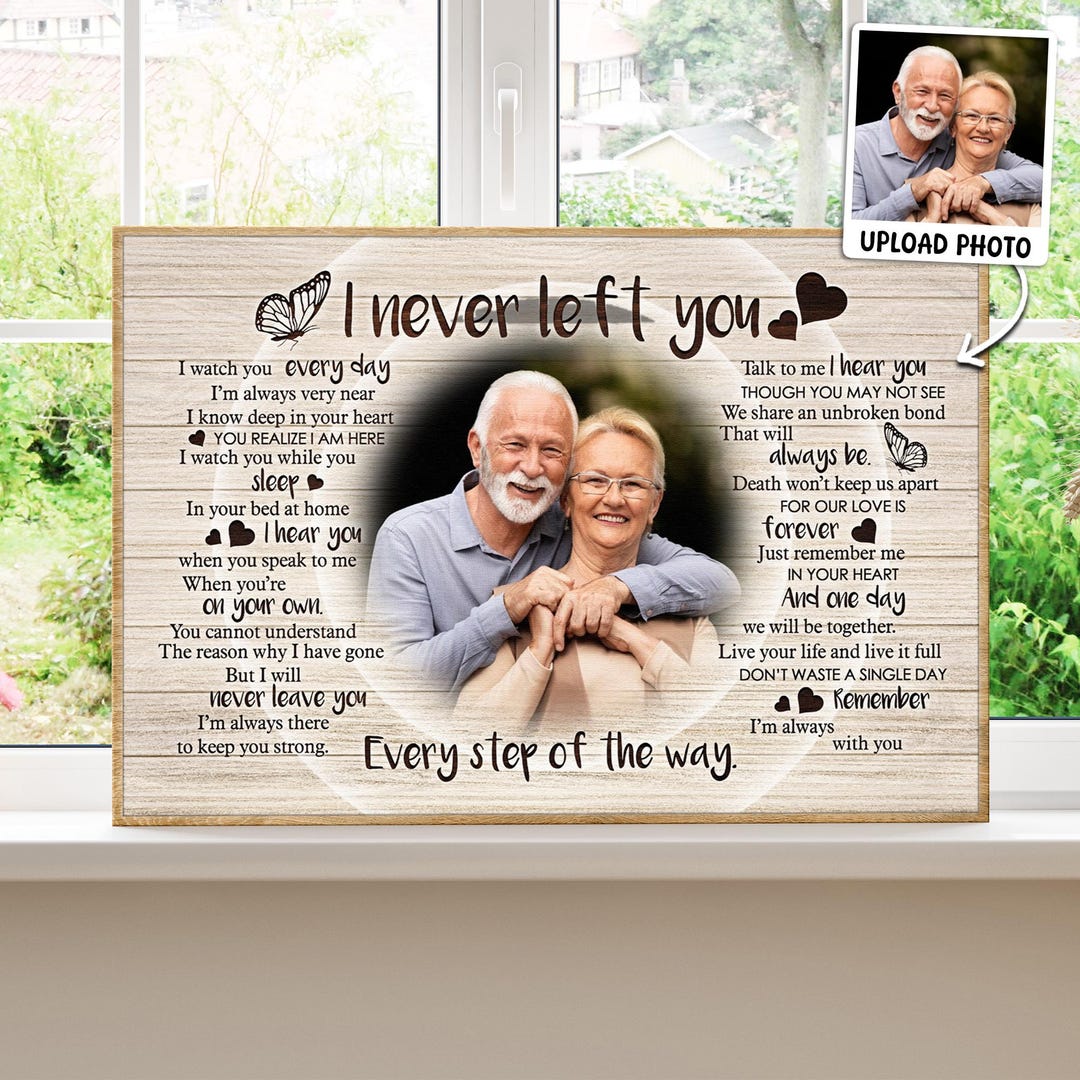 Custom Memorial Photo Canvas Print, Personalized Memorial Gift for ...