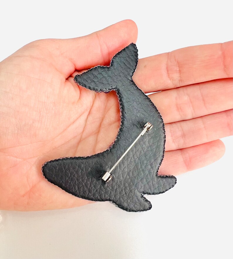 Women Beaded Brooch, Handcrafted Whale Brooch With Beads and Crystals ...