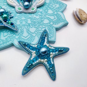 Set of 3 Seashells, Seashell Splendor, Beaded Ocean Shells Brooch ...