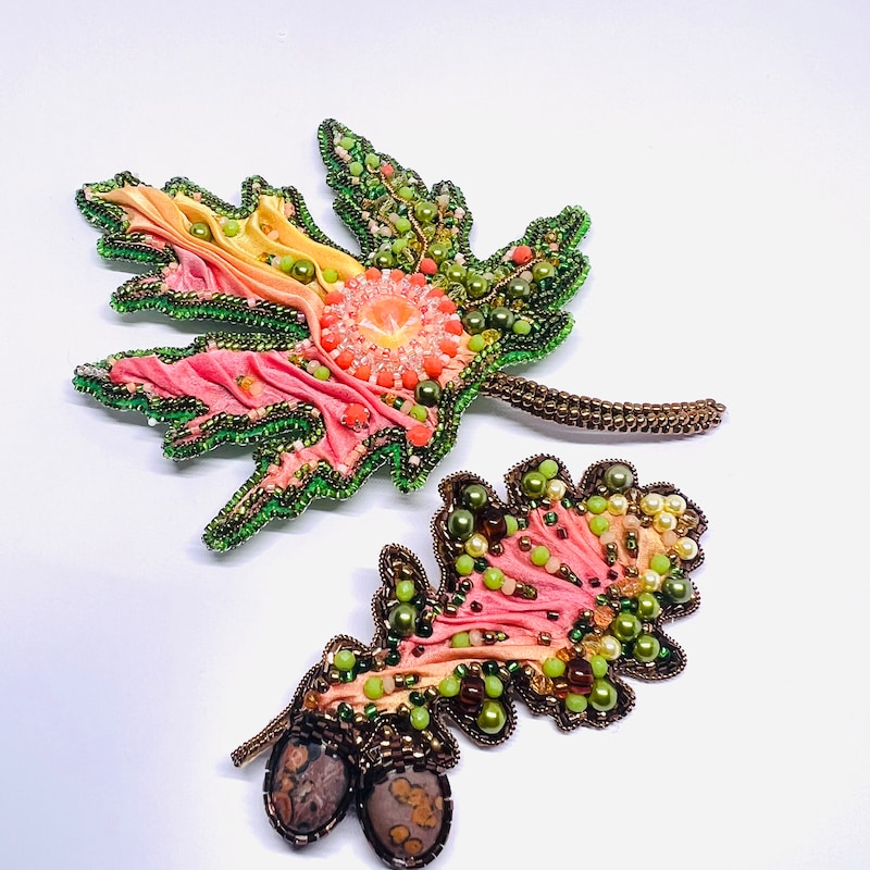 Autumn Leaf Brooch - Etsy