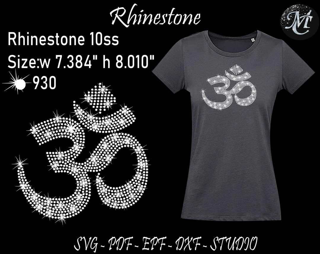 OM Rhinestone, OM Template, Namaste Rhinestone, Namaste Svg, Namaste ...