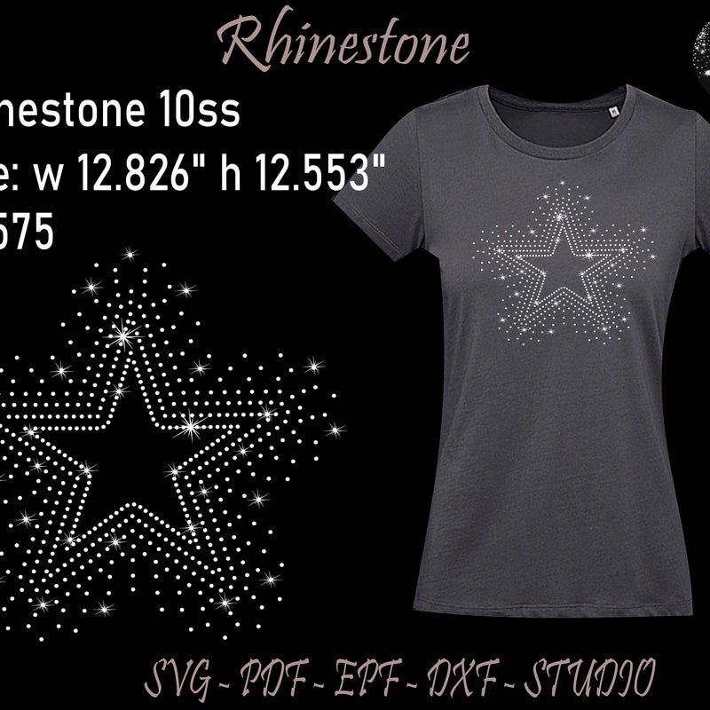 Rhinestone Svg - Etsy