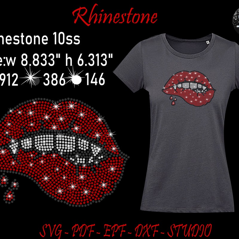 Horror Rhinestone Clip - Etsy