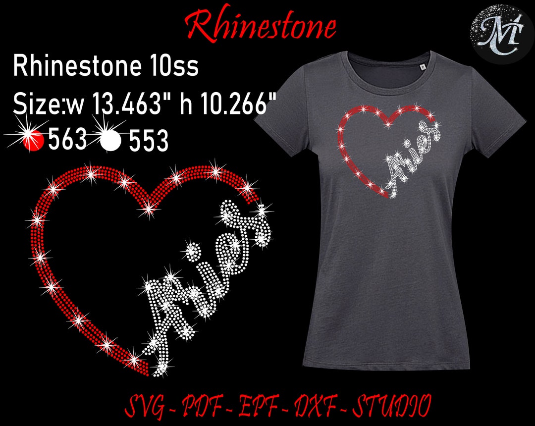 Aries Rhinestone, Rhinestone Template, Rhinestone Svg, Aries Svg ...