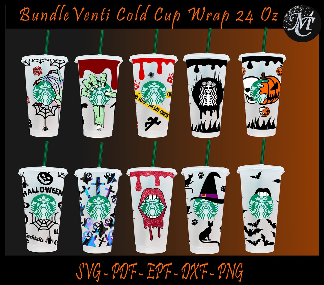 Bundle Halloween Wrap Svg, Halloween Wrap Svg, Halloween Svg, Venti ...