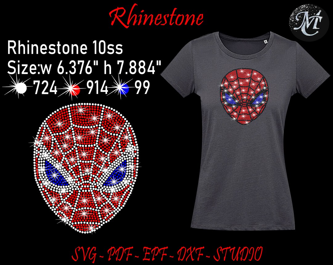 Spider Rhinestone, Spider Svg, Rhinestone Svg, Rhinestone Template ...